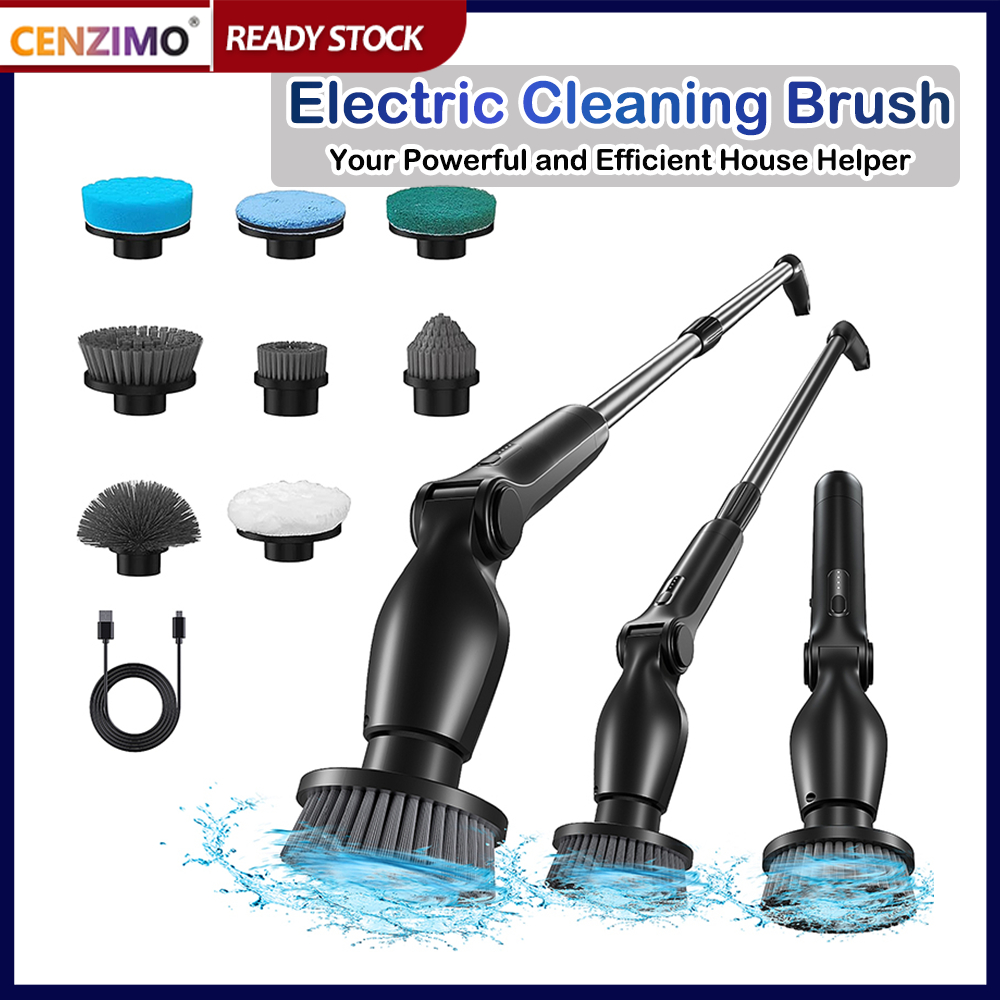 Cordless Electric Cleaning Brush,Waterproof Electric Spin Scrubber ...