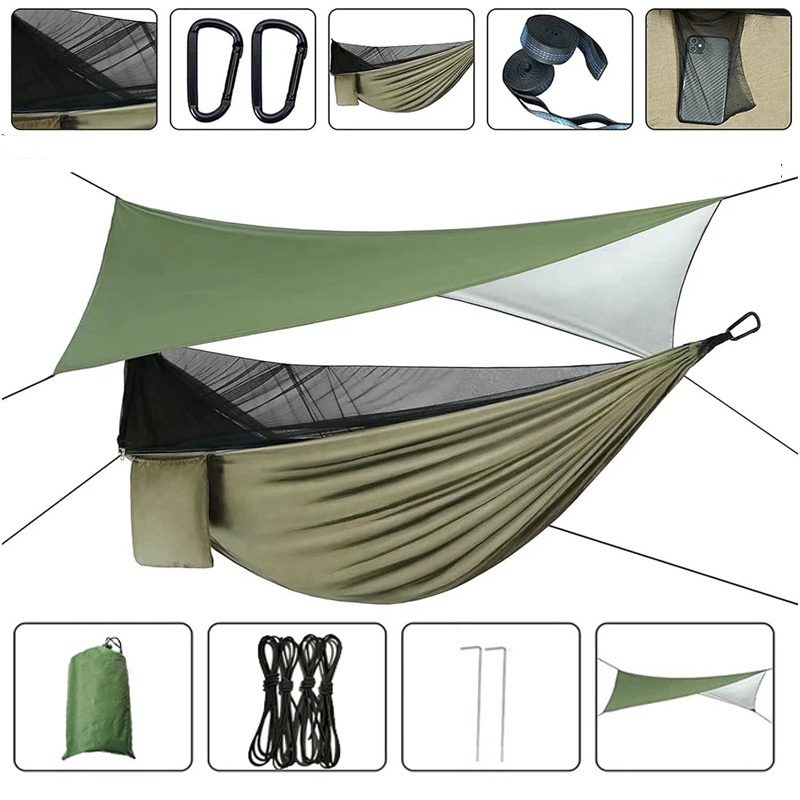 All in one Portable Waterproof 114''*55'' Mosquito Net Nylon Camping ...