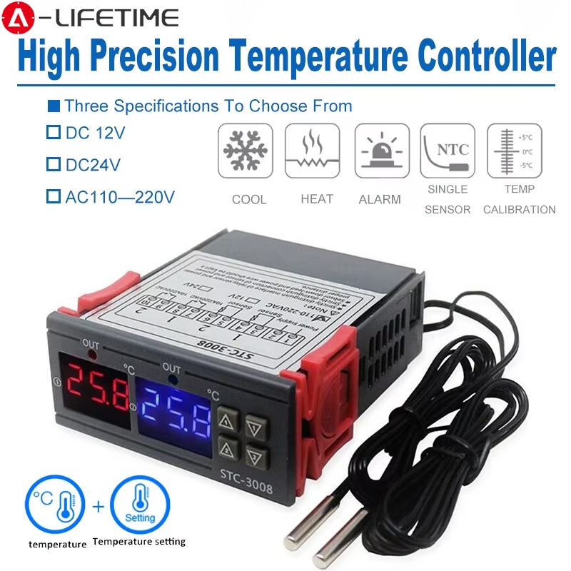 Dual Digital Temperature Controller Thermostat Thermoregulator ...