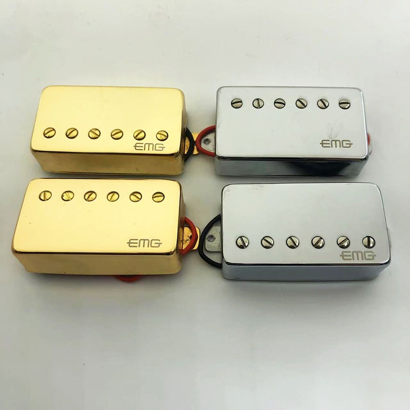 EMG 57/66 Passive Humbucker Pickups For Electric Guitar Bass Gold ...