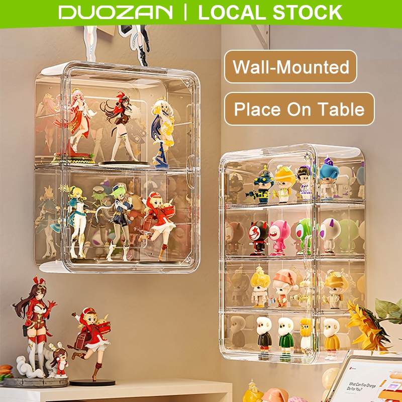 Acrylic Popmart Display Box Wall Figurine Display Case Wall Mounted ...