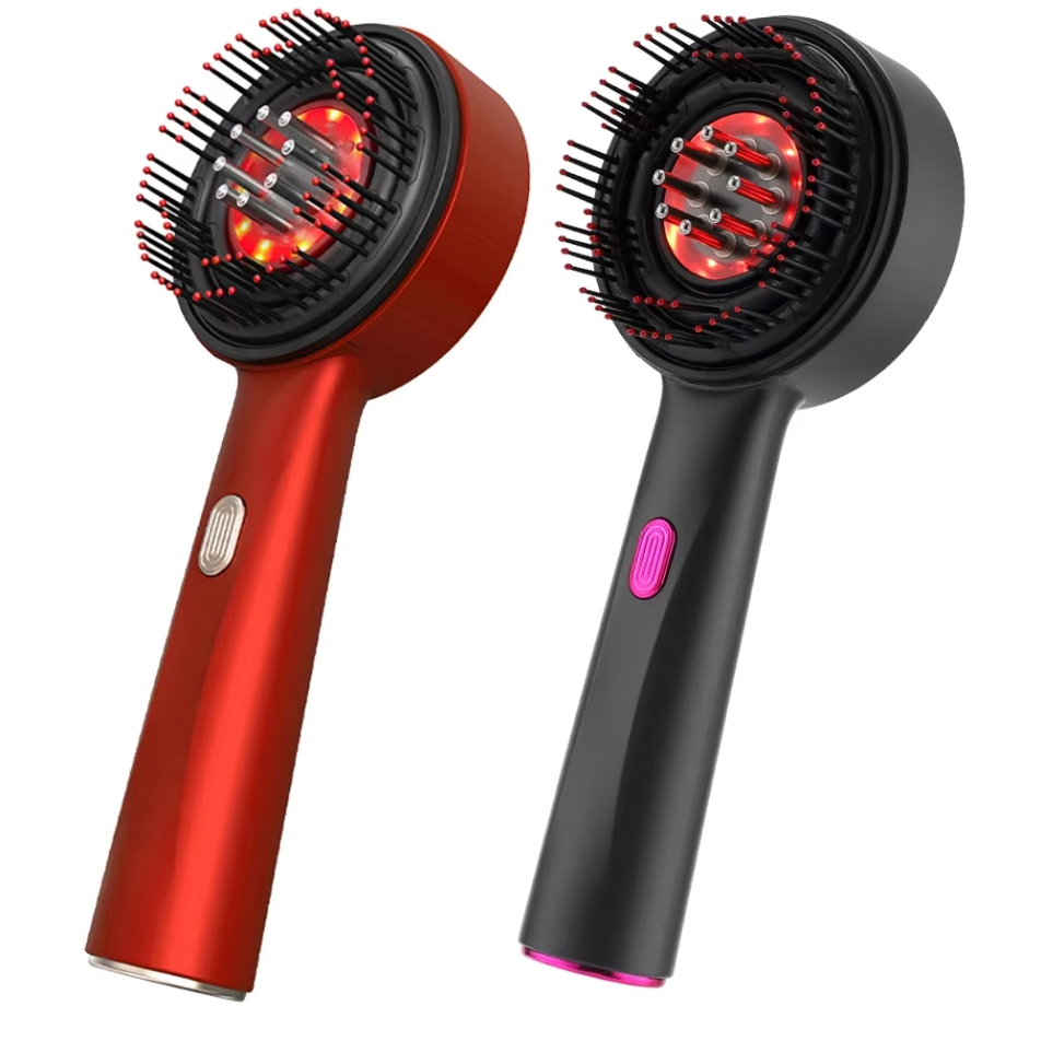 3 Modes Electric Massage Comb Portable Red Light Laser Comb for Hair ...