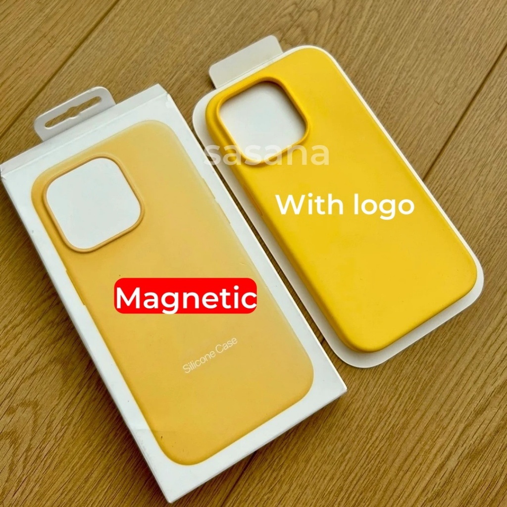 Yellow Magnetic Liquid Silicone for iphone 16/15/14/13/12/Pro Max /Pro ...