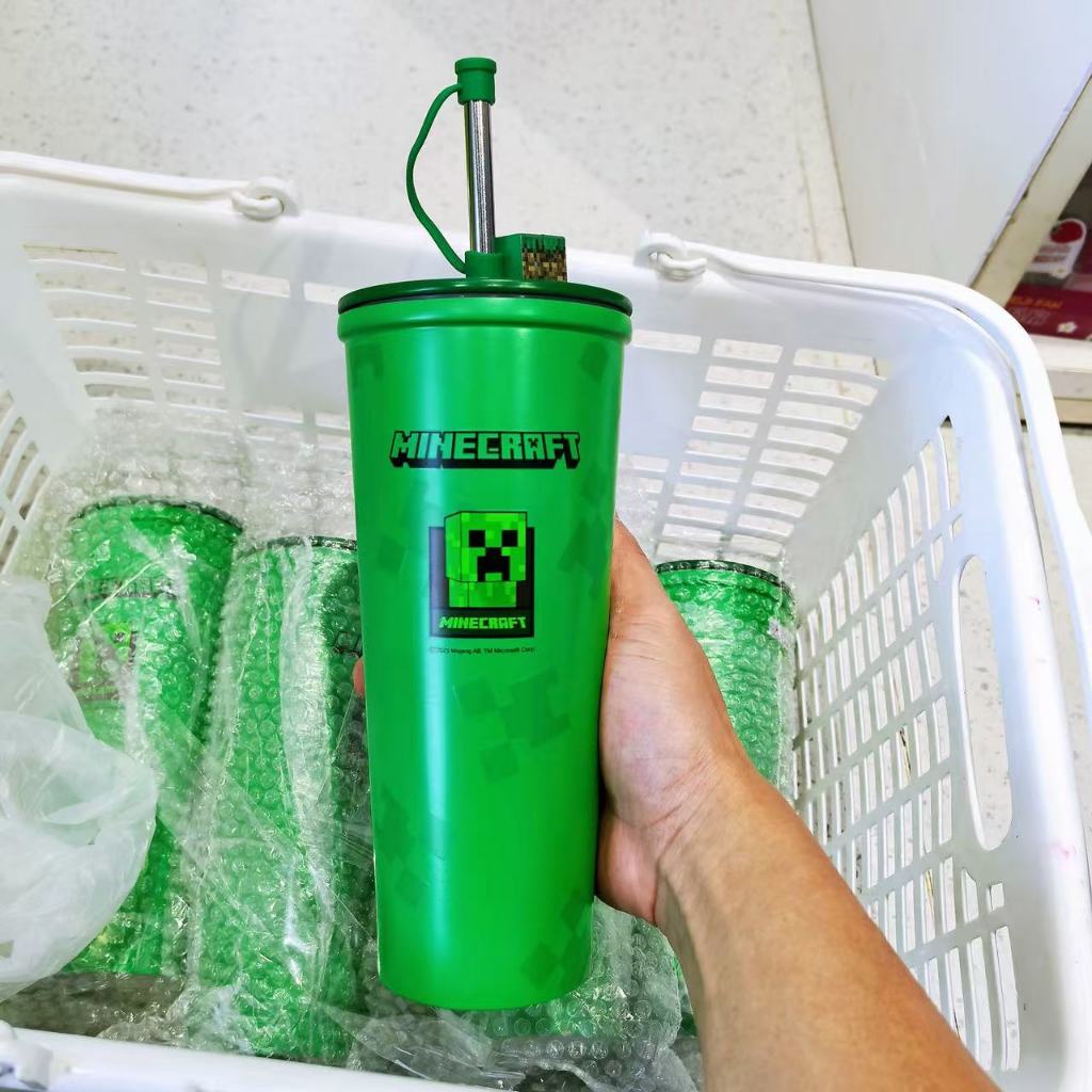 Miniso minecraft steel cup 650 ML | Shopee Malaysia