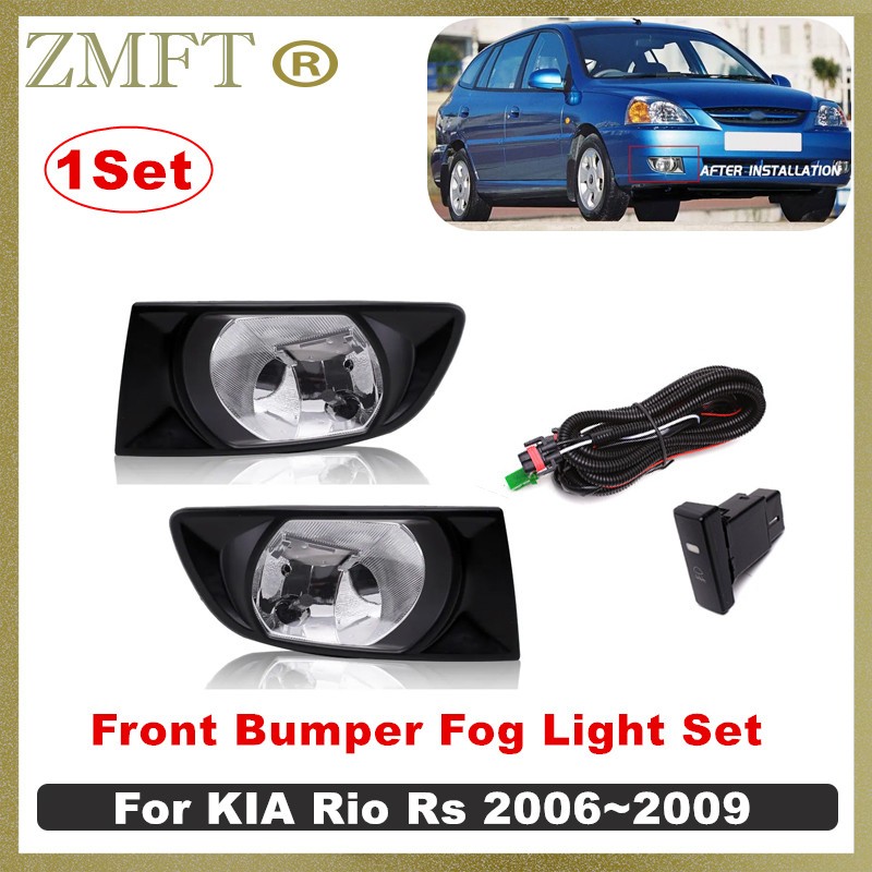 Car Front Bumper Driving Lights Fog Lamp Set For KIA Rio Rs 2006 2007 ...