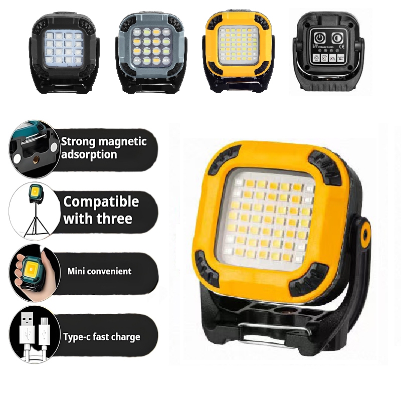 Outdoor mini multifunctional COB work light with built-in battery hook ...