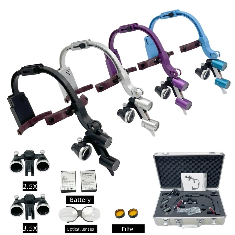 Dental Loupes Glasses Ergonomic Dental Loupe With Wireless Light Dental ...