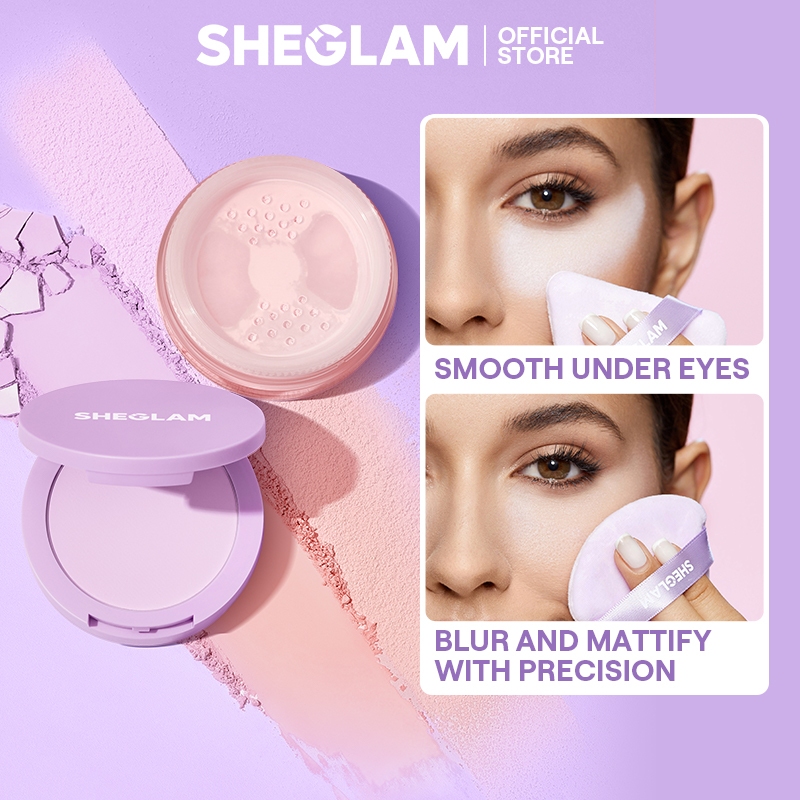 SHEGLAM 2 In 1 Matte Setting Powder Duo Waterproof Oil Control Face ...