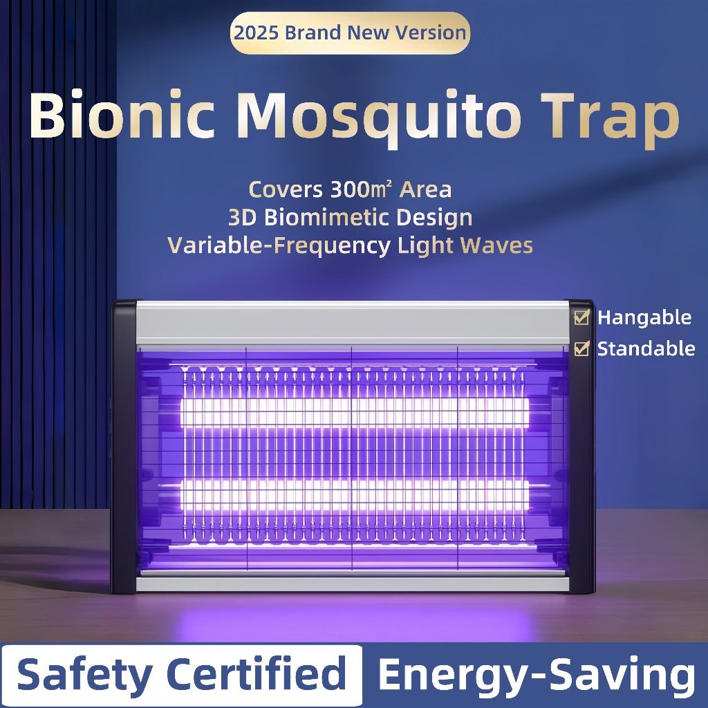 【Silent】Electric Pest Killer UV Lamp Flying Fly Insect Killer Mosquito ...