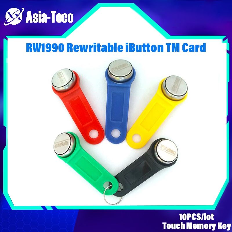 10PCS/lot RW1990 Rewritable Touch Memory Key IButton Copy Card Sauna ...