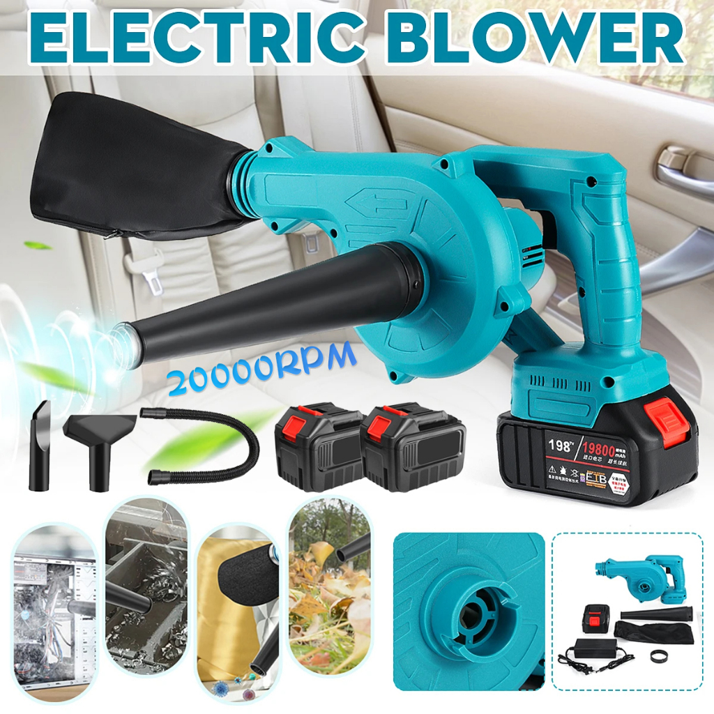 Tembak Mesin Angin Electric Air Blower Rumput Cordless Portable Blower ...