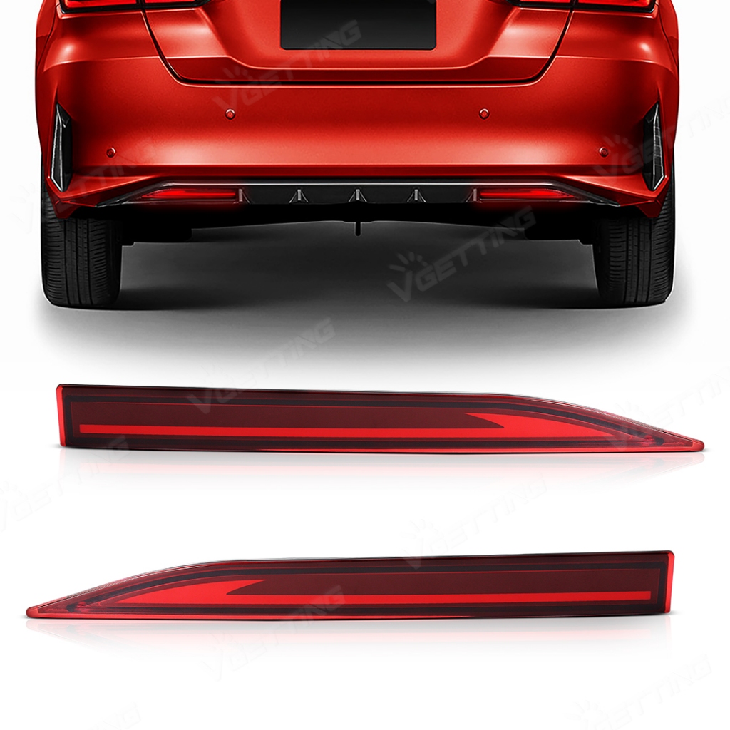 Vgetting Toyota Yaris Ativ Vios 2022-2024 LED Bumper Reflector Light 3 ...
