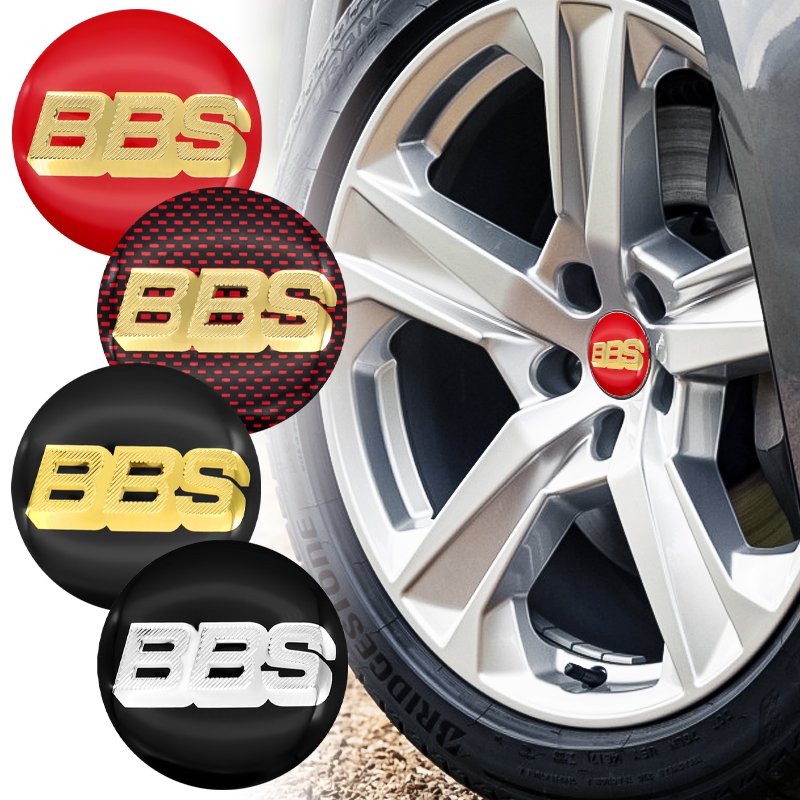 BBS 4pcs 56mm car wheel center cap logo sticker for BBS wheel ...