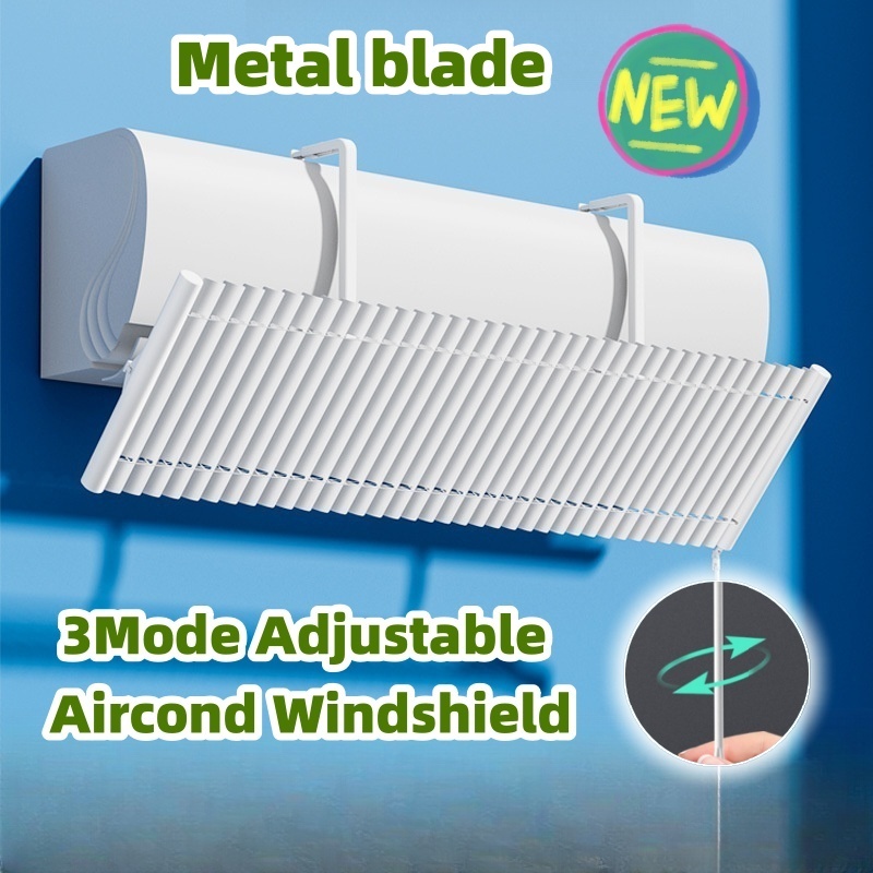 Adjustable 3 Mode Metal Blade Air Conditioner Windshield Aircond ...