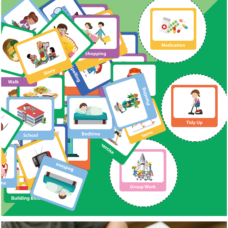 Kids Visual Daily Routine Chart | Toddler Schedule Planner | Early ...