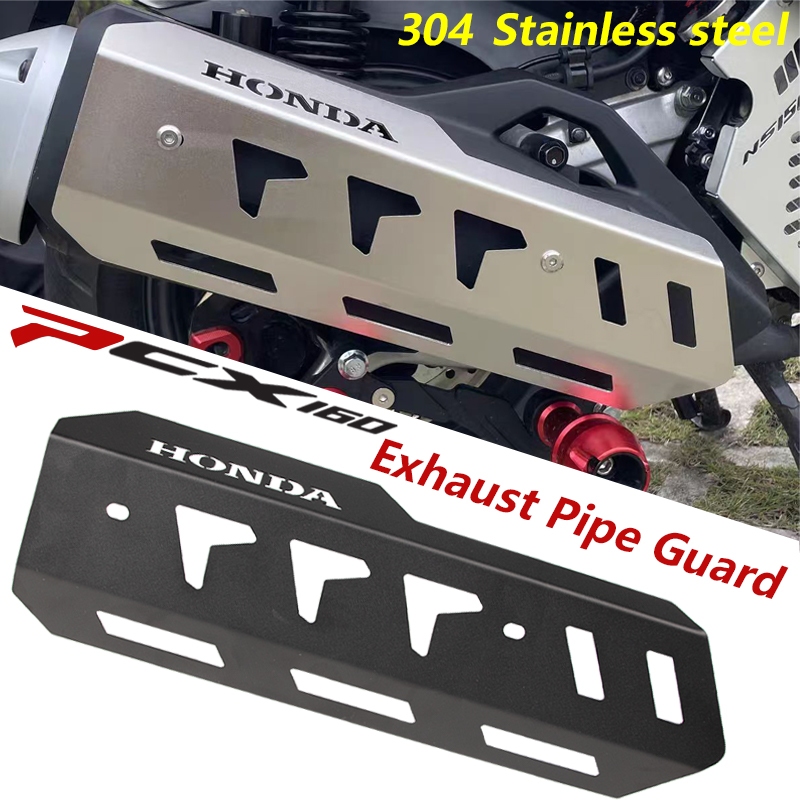 Honda PCX160 modified exhaust pipe protective cover stainless steel | Shopee Malaysia