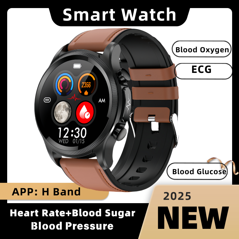 New E400 Heart Blood Glucose Smart Health Watch Temperature ECG ...