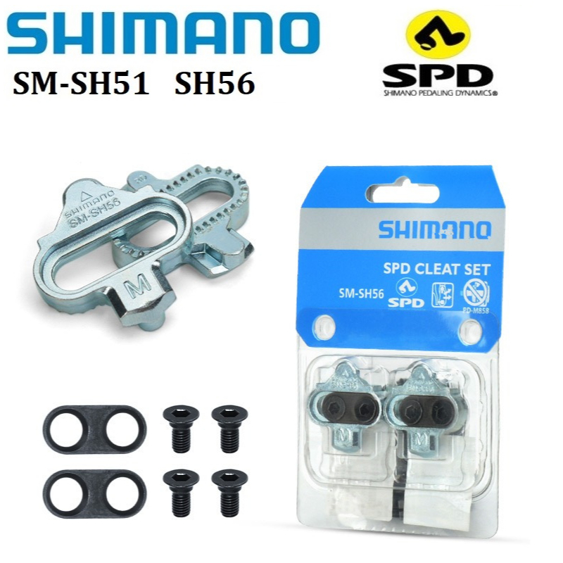 SHIMANO SPD SM SH56 SH51 Stollen MTB Bike Release Multi-Release Pedal ...