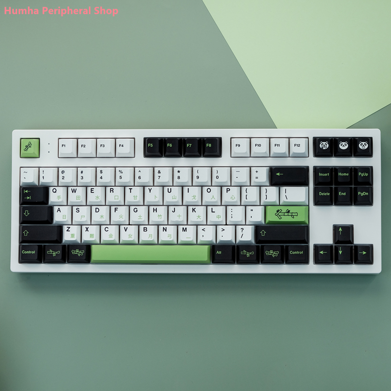 Humha Panda keycap Dye-Sublimation PBT Material Cherry profile ...