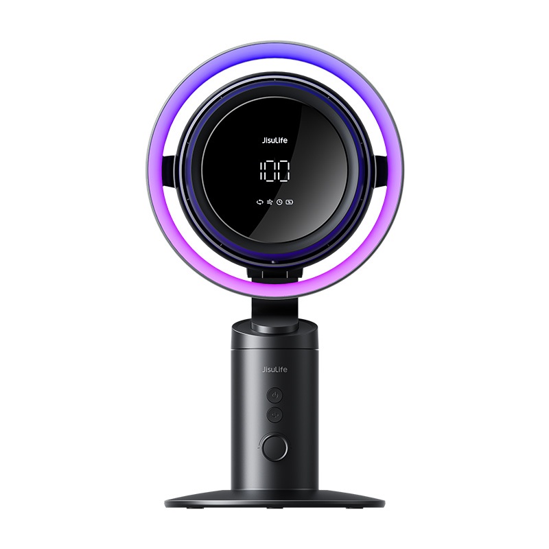 Jisulife Pro3 Table Fan with 100 Speeds Air Multiplier 20W Fast Charge ...