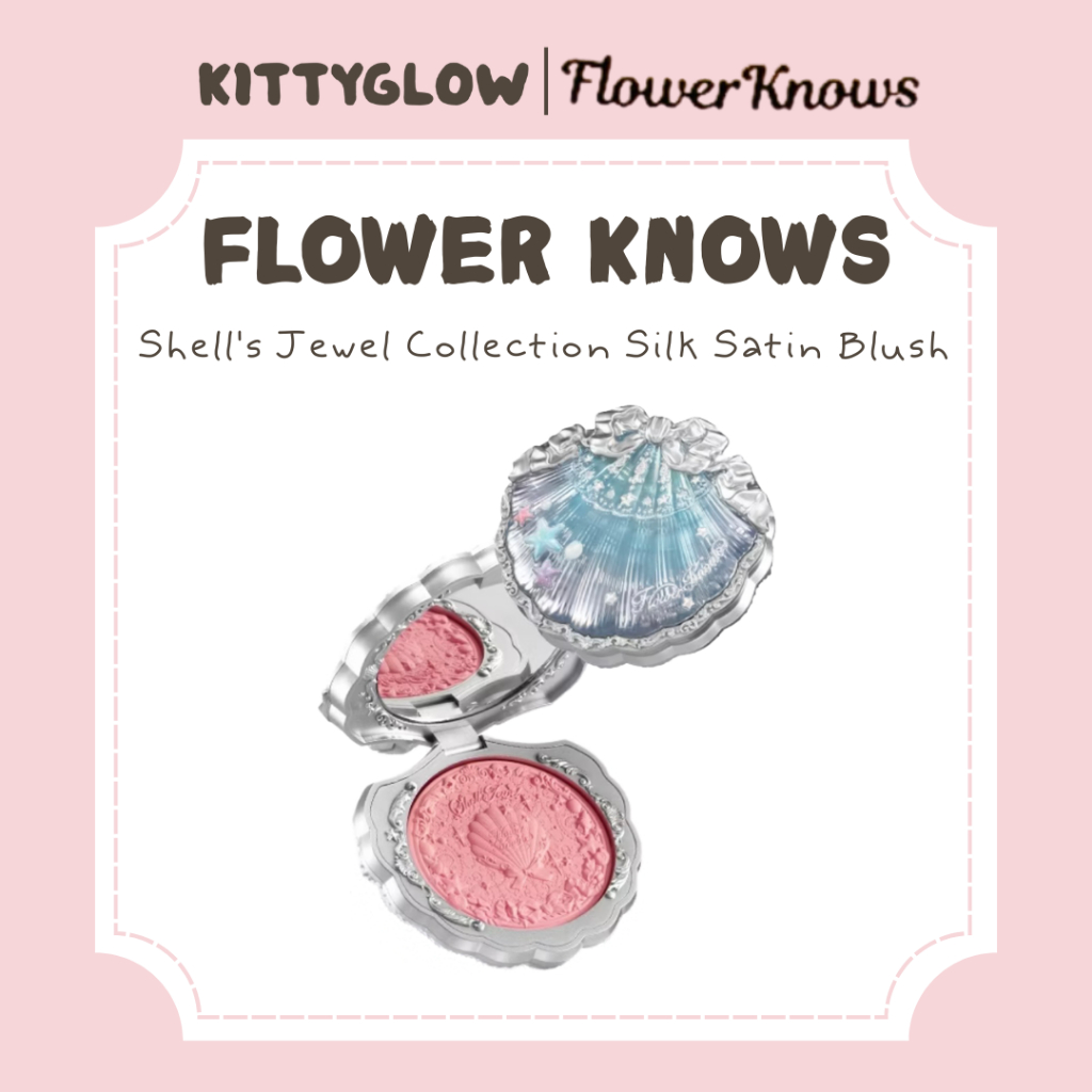 FLOWER KNOWS Shell's Jewel Collection Silk Satin Blush | Shopee Malaysia