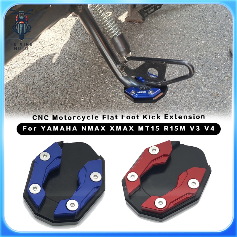 Modified Side Stand Shoes CNC Motorcycle Flat Foot Kick Extension ...