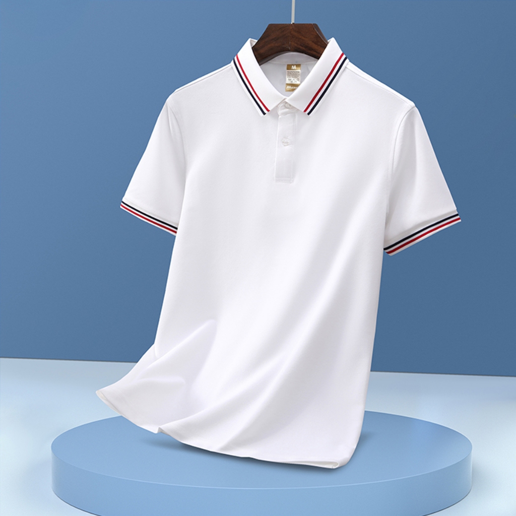 Unisex Men s drifit stripe polo shirt with lining t shirt for men ...