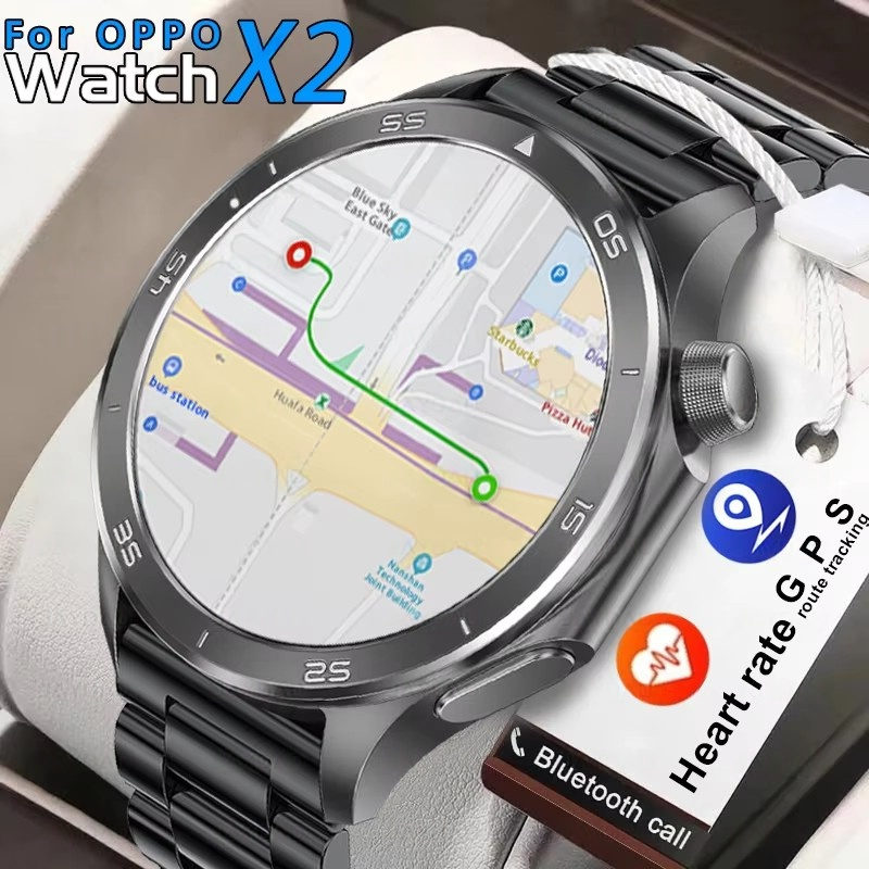 For Oppo Watch X2 MAX Smart Watch Man 1.53-Inch 360*360 HD Screen GPS ...