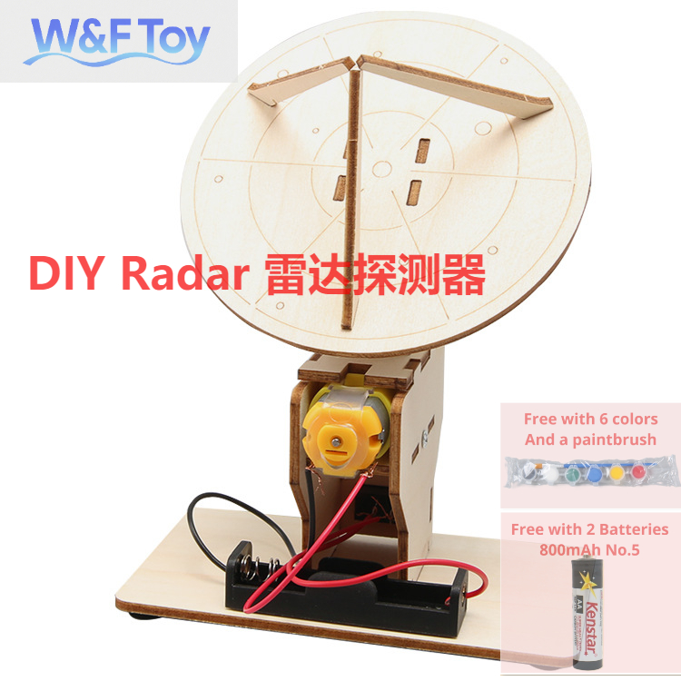 W&F STEM DIY Electric Radar Detector Kit + 2 Batteries Science ...