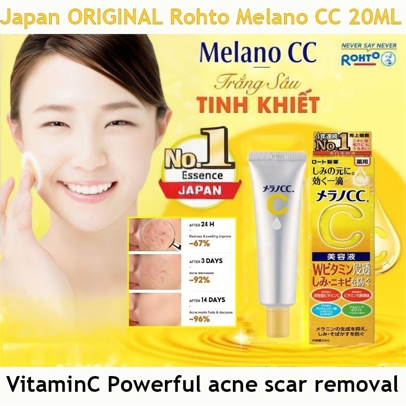 Rohto CC Essence 20ml Vitamin C Premium Concentrated Brightening ...