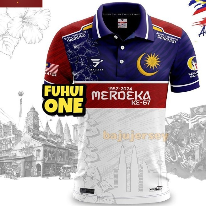 Merdeka 68 2025 NFL ROUND NE NEGARAKU DARIMAU MALAYSIA PRINTED DESIGN ...
