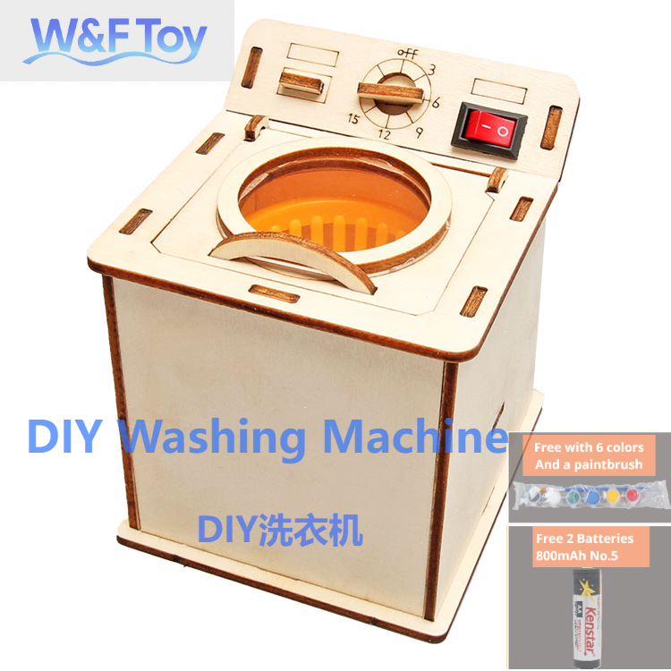 With 2 Batteries W&F STEM Washing Machine Kit | Ages 7-14 DIY Science ...