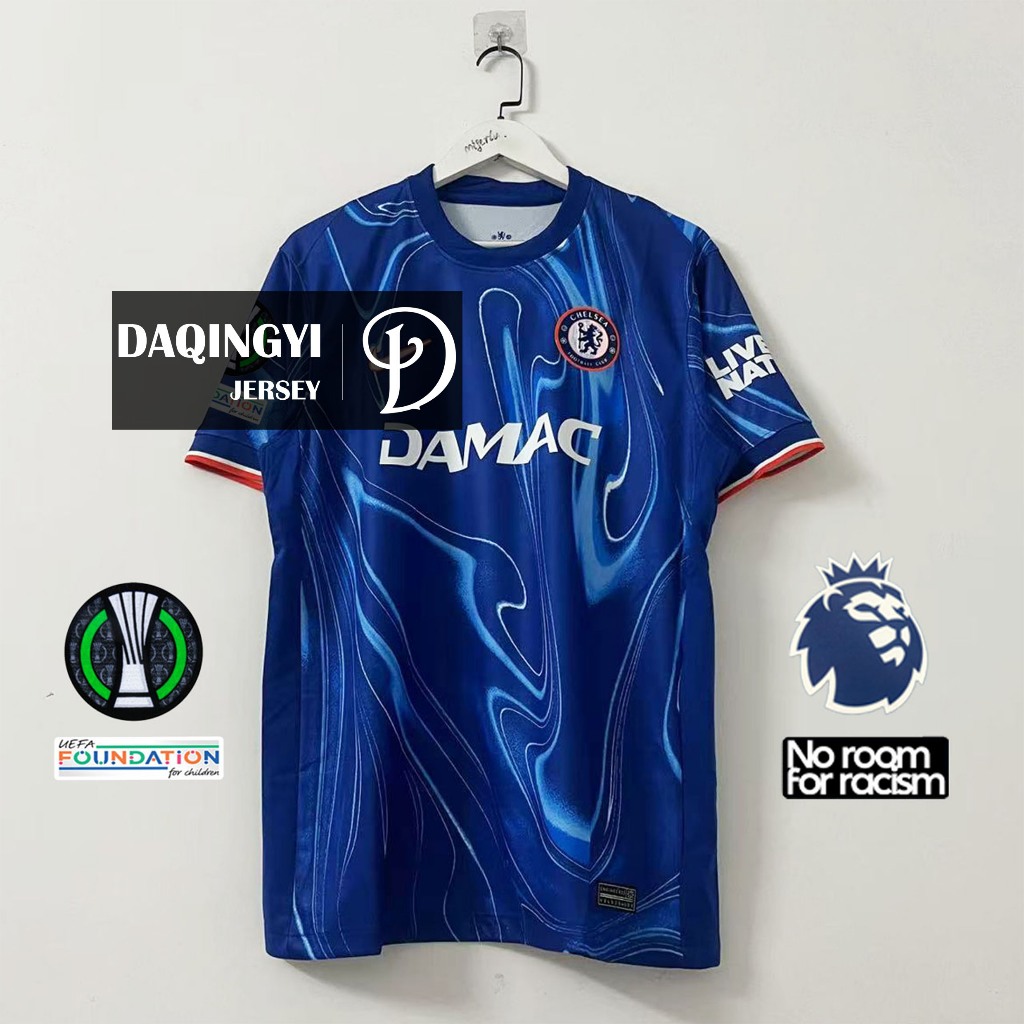 【Fans Edition】 24-25 Chelsea Home DAMAC Edition jersey S-4XL | Shopee ...