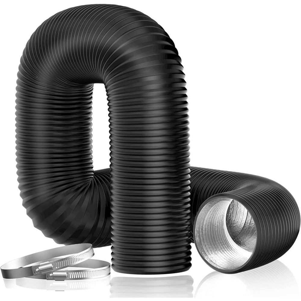 1pcs 75mm 100mm 150mm 200mm PVC Ducting Flexible Pipe Hose With Duct ...