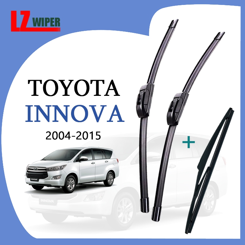 TOYOTA INNOVA Front rear Wiper Blade (2004~2015 YEAR)24+16+12in Wiper ...