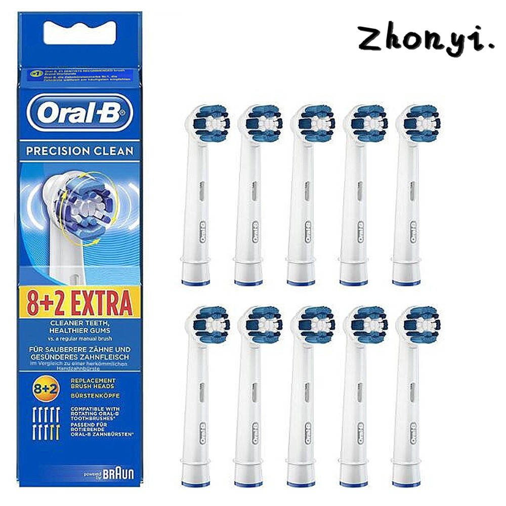 Oral-B precision cleaning toothbrush head 10 replacement electric ...