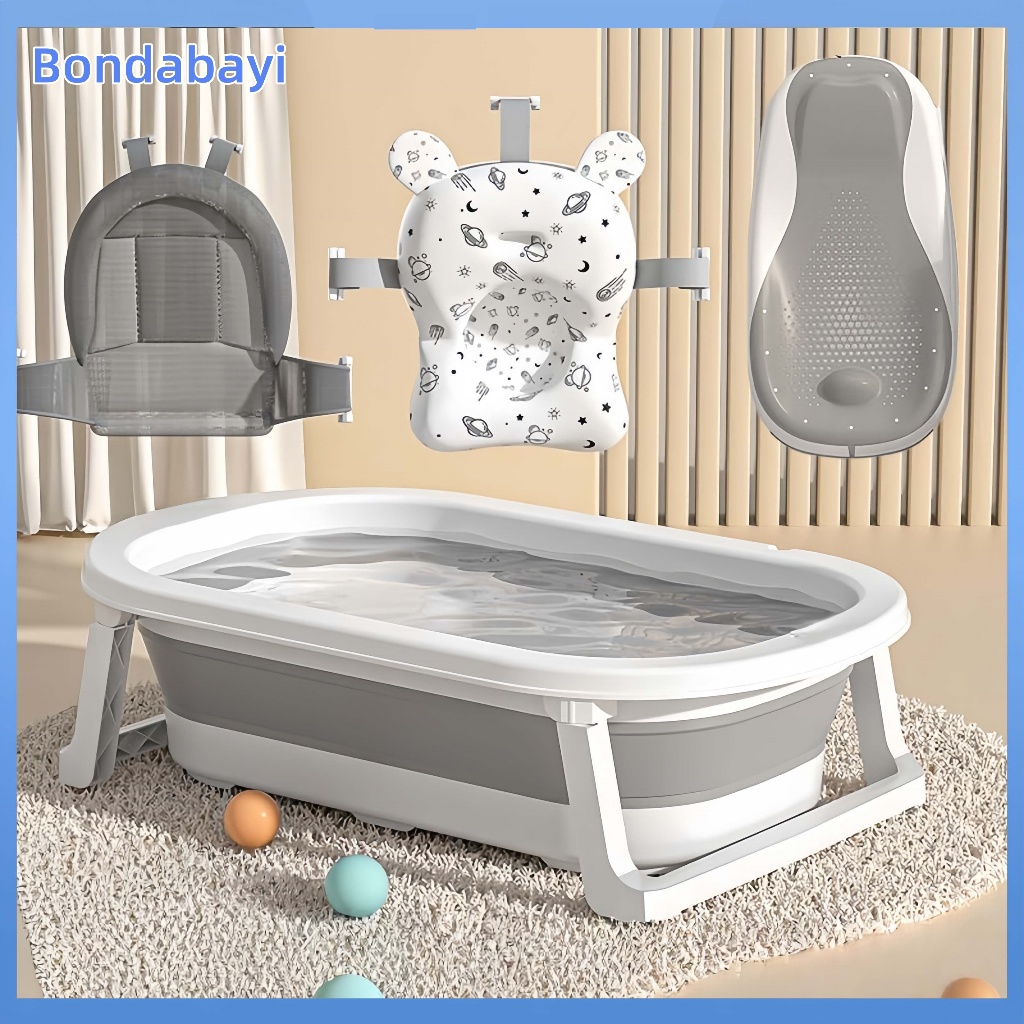 Foldable Baby Bath Tub Anti-slip Easy Storage Quality BathTub Besen ...