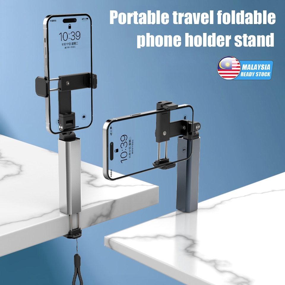 【MY Ready Stock】Portable Travel Phone Holder Foldable Phone Stand 360 ...
