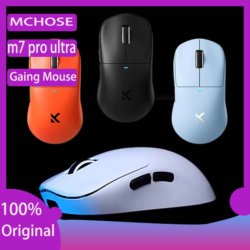 Original Mchose M7 Pro M7 Ultra Wireless Mouse 3Mode PAW3950 Paw 3395 ...