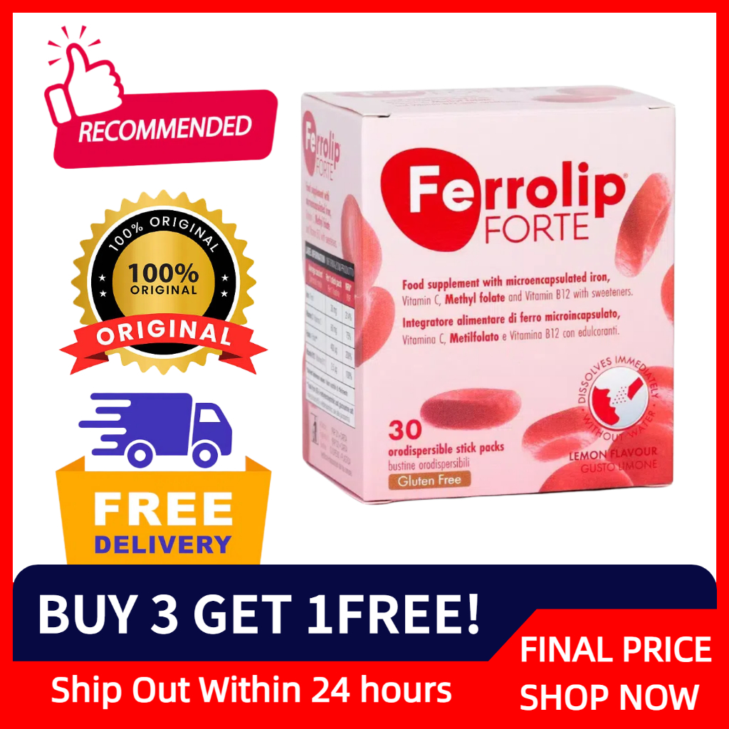 【Official Agent-Buy 3 Get 1 Free】 Ferrolip FORTE iron supplement and ...