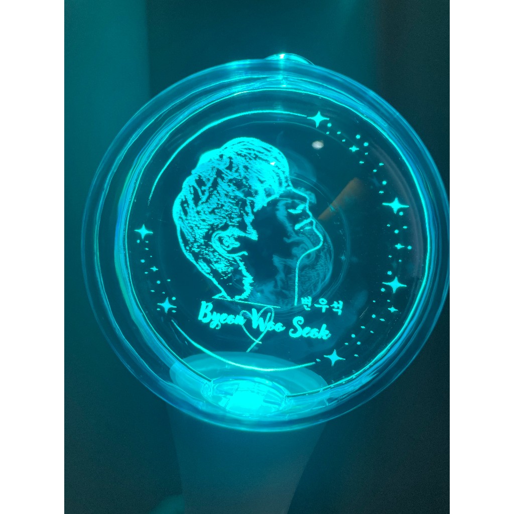 Customized BYEON WOO SEOK Light Stick 15 Color LED Hand Light Stick ...