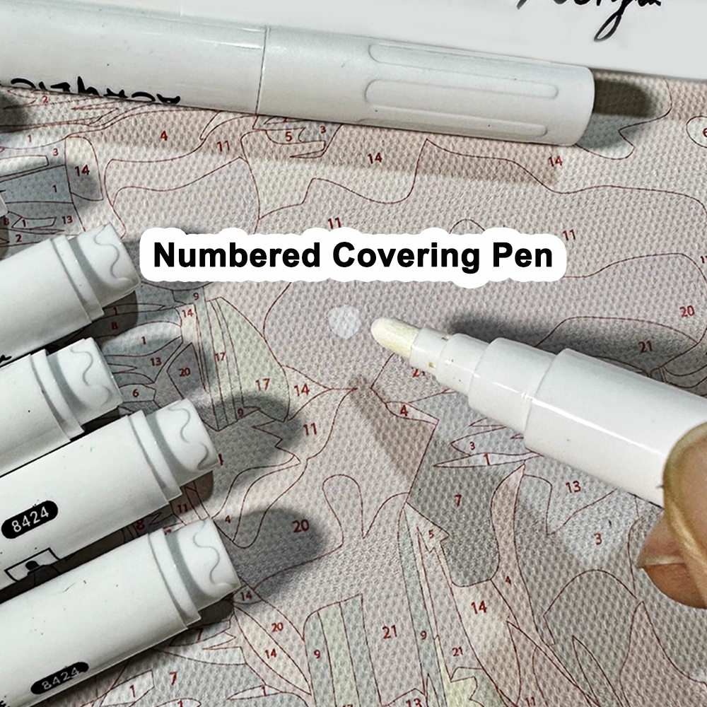 Paint By Number Numbered Covering Pen Marker pen | Shopee Malaysia