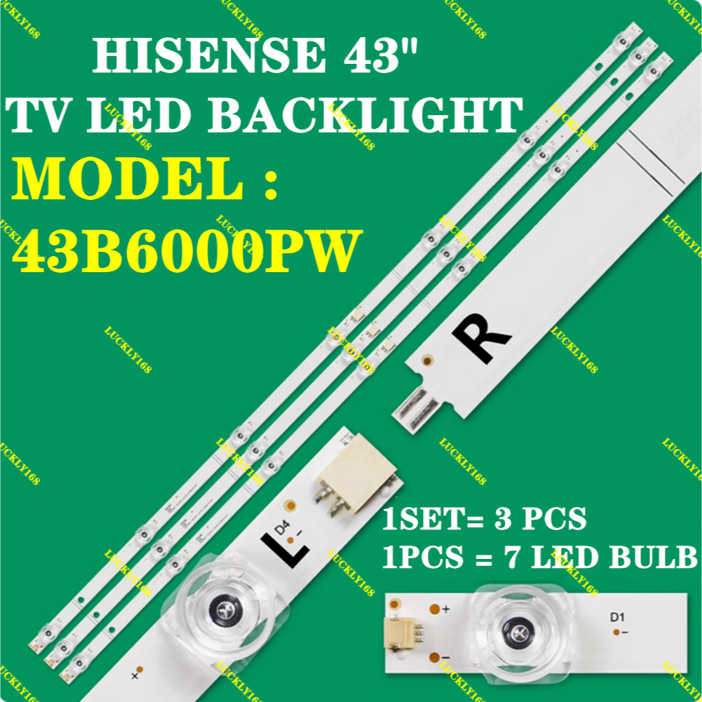 43B6000PW HISENSE 43" TV LED BACKLIGHT ( LAMP TV) HISENSE 43 INCH LED ...