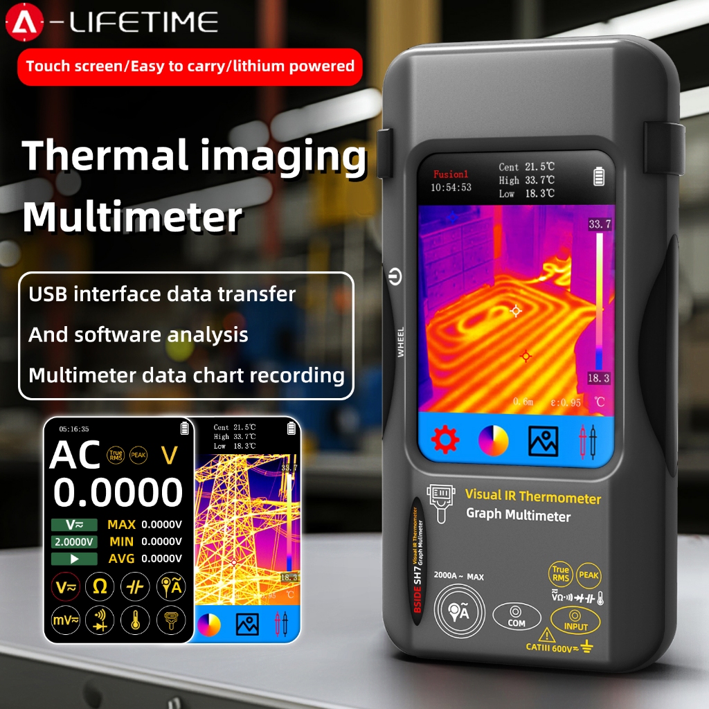 2in1 Thermal Imaging Multimeter Thermal Imager Camera -20-550°C ...