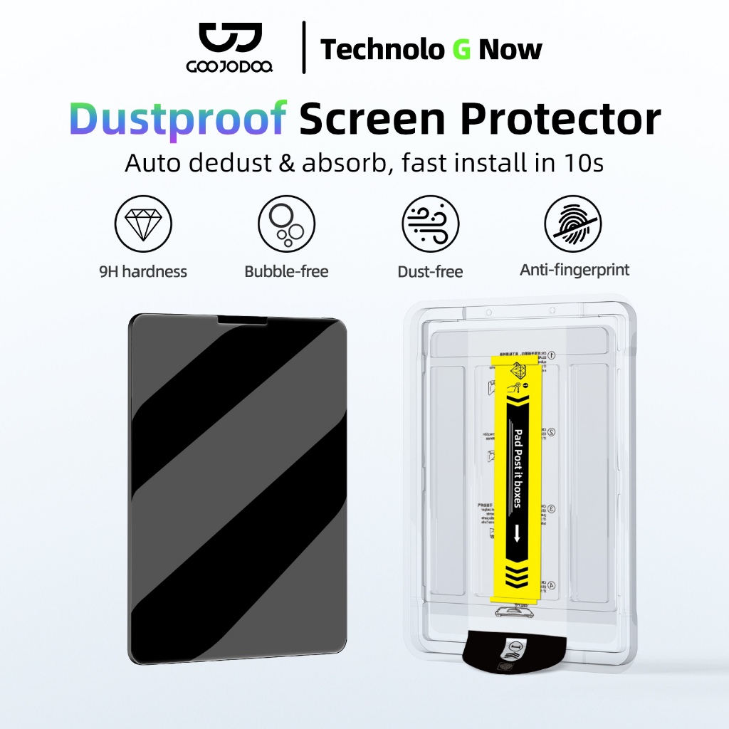 GOOJODOQ Steel Film for iPad Dust-free Fingerprint and Dust Proof ...