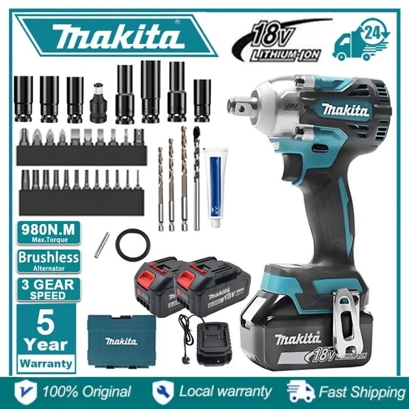 🔥MY Local🔥Makita DTW300 18V impact wrench Brushless Cordless electric ...