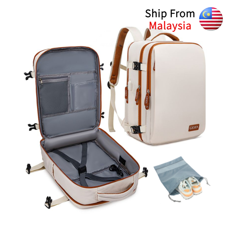 my available unisex Travel Bagpack expandable waterproof cabin size ...