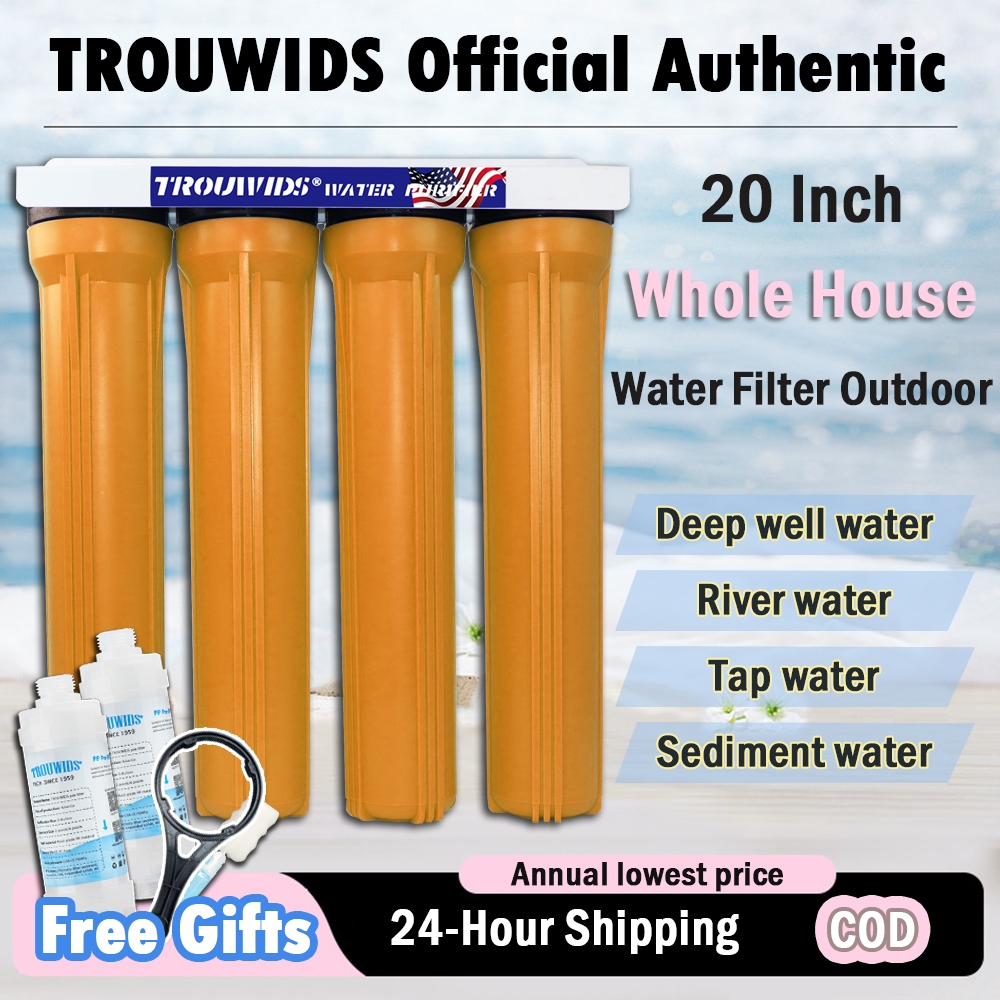 TROUWIDS Purifier 4 Stage Water Filter System For Water Source (20 ...