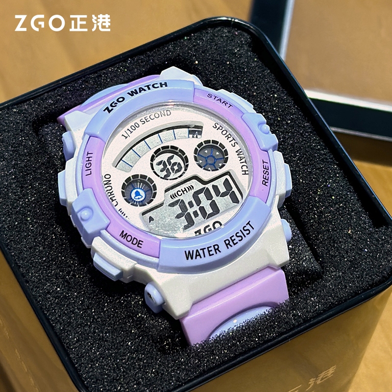 ZGO Boys Girls Digital Watch jam anak Waterproof 50M Shockproof Alarm ...