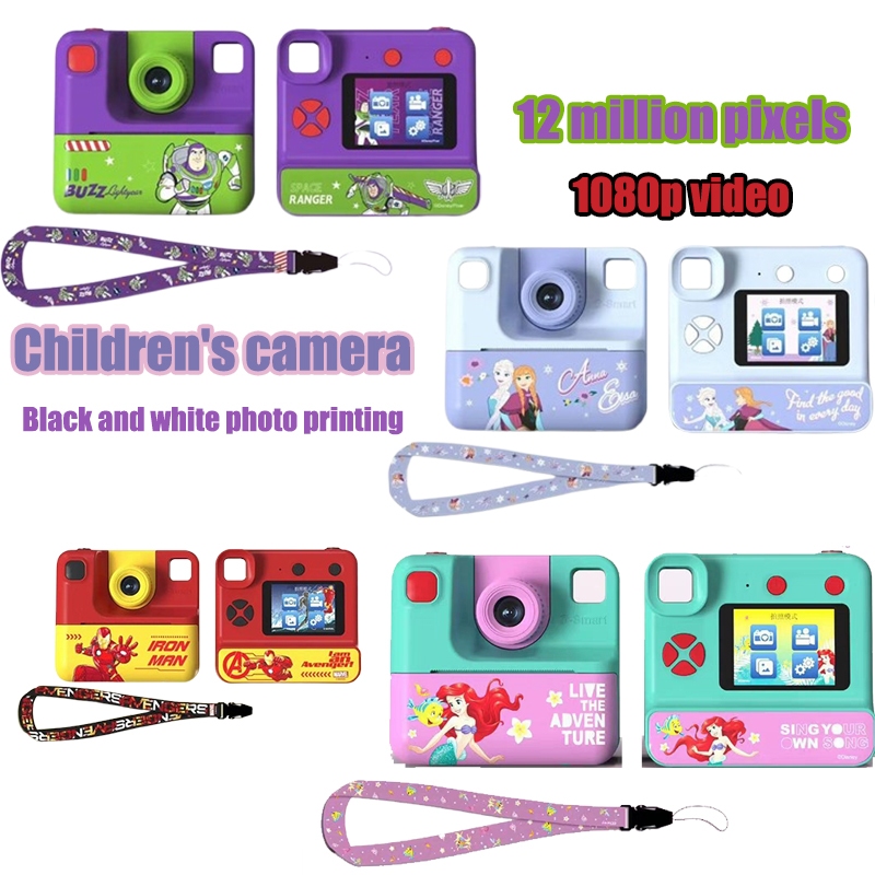 Buzz Lightyear Elsa Little Mermaid Kids Digital Camera Toy with Instant ...